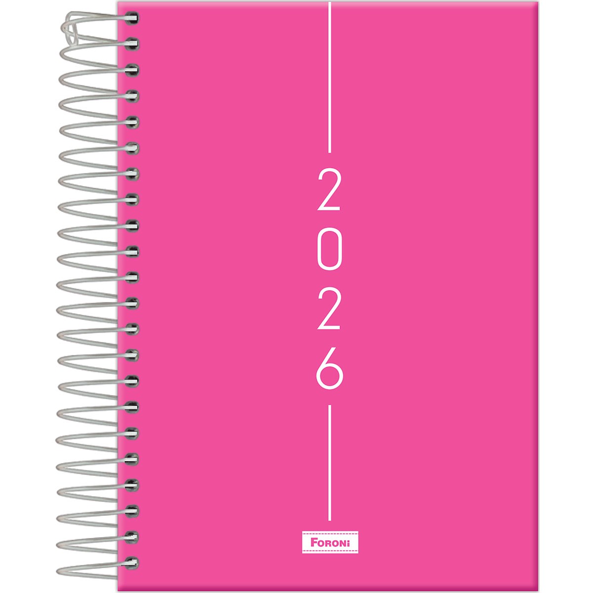 Agenda Espiral Rosa Cliff - CLIFF - Agendas e Planners, Agenda - Foroni