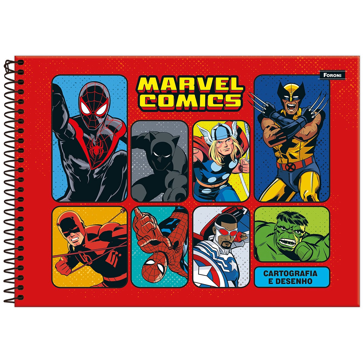 Caderno Cartografia Capa Dura Marvel Comics - MARVEL COMICS - Cadernos ...