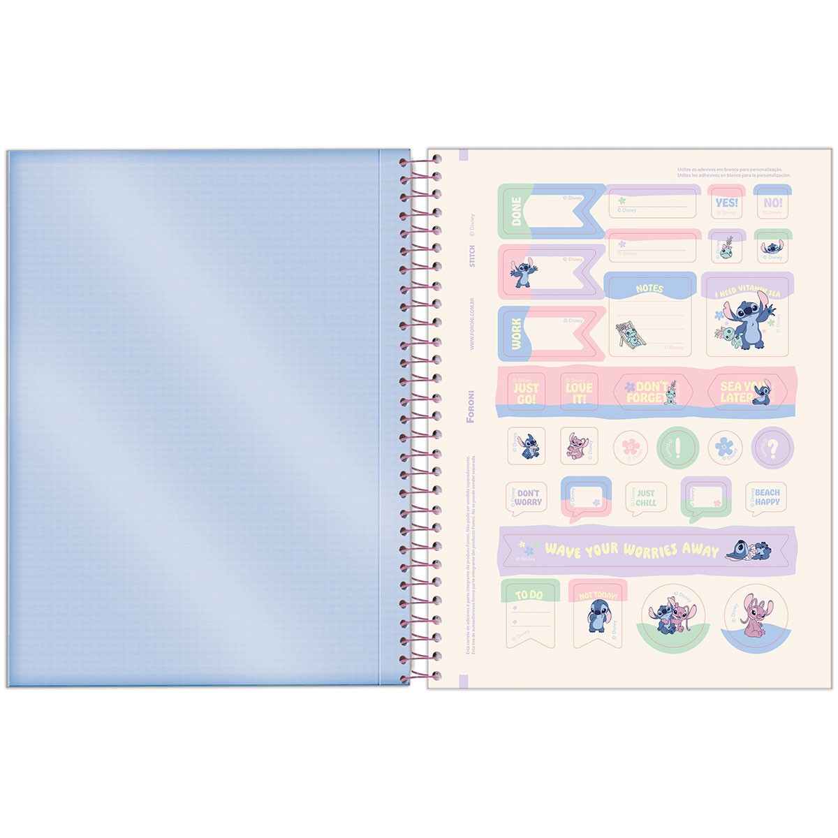 Caderno College Capa Dura Stitch - STITCH TEEN - Cadernos, College - Foroni