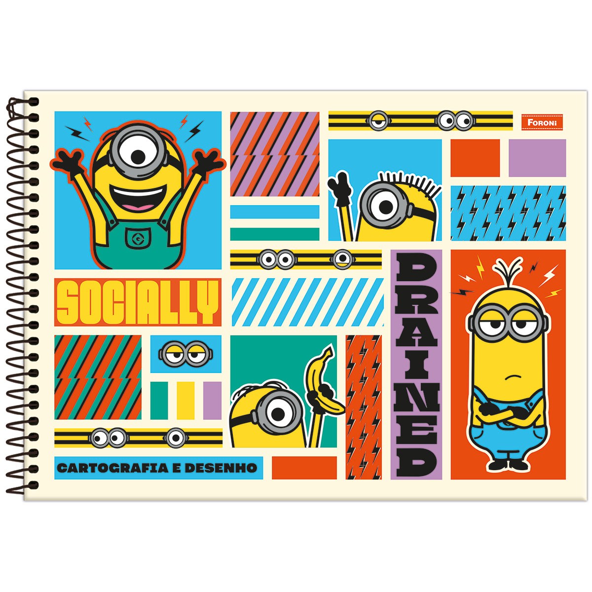 Caderno de Cartografia Capa Dura Minions - MINIONS - Cadernos ...