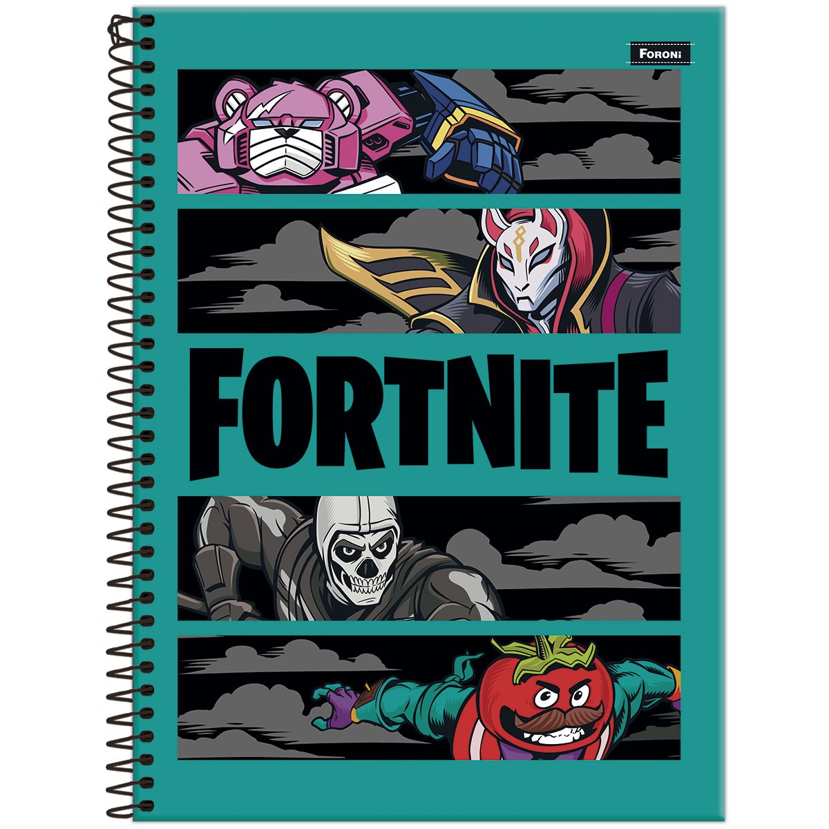 Caderno Universitário Capa Dura Fortnite - FORTNITE - Cadernos ...
