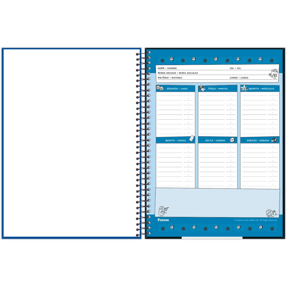 Caderno Universitário Capa Dura Minions - MINIONS - Cadernos ...