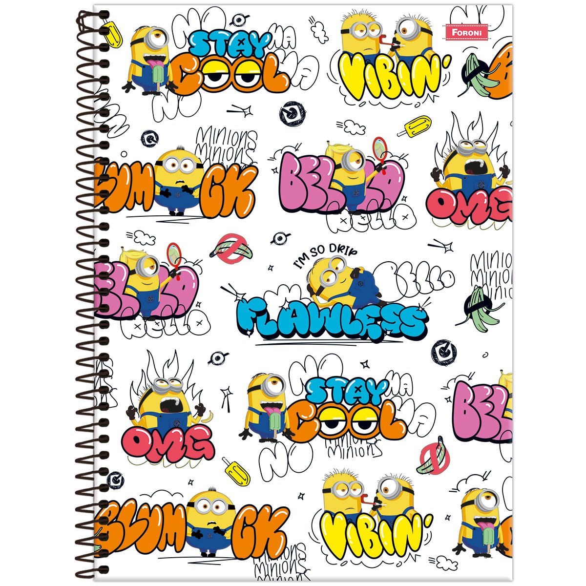 Caderno Universitário Capa Dura Minions - MINIONS - Cadernos ...