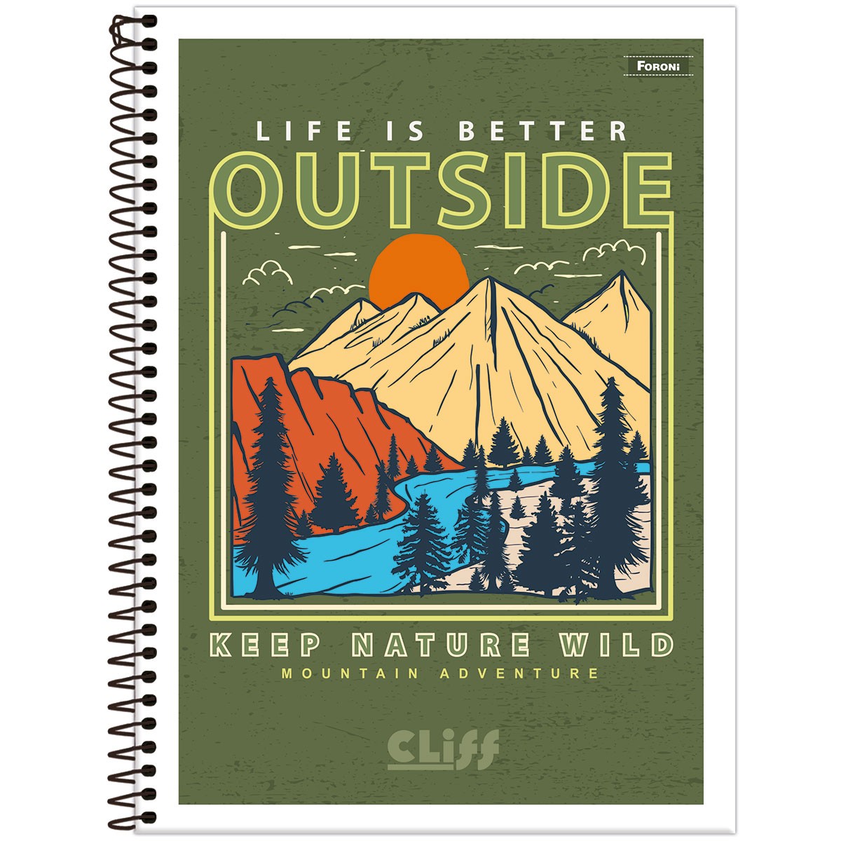 Caderno Universitário Capa Flexível Cliff - CLIFF - Cadernos ...