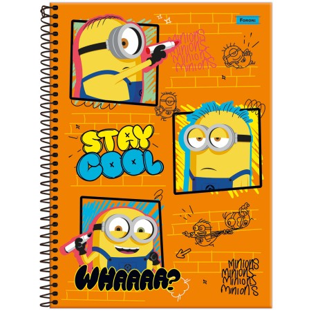 Caderno Universitário Capa Dura Minions - MINIONS - Cadernos ...